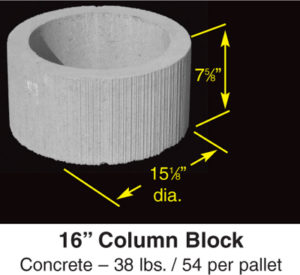 16″ Column Block